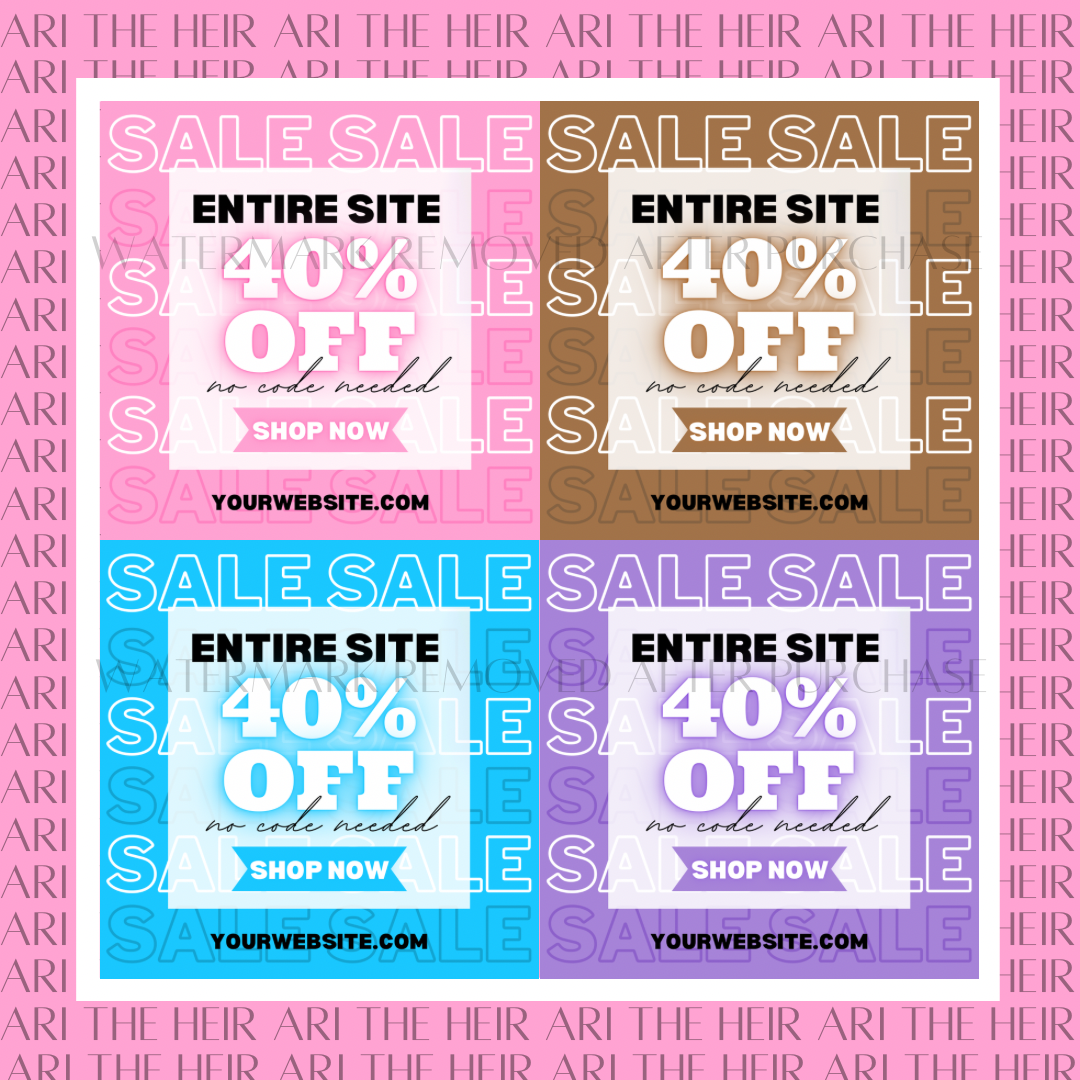 Sale Editable Canva Template | Ari the Heir
