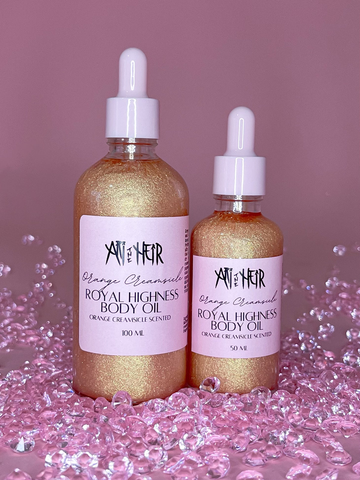 Orange Creamsicle Shimmer Oil | Ari the Heir